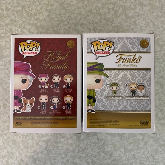 Funko | Accents | Pair Of Beloved Funko Pop Royal Familyfunko Pop Queen ...